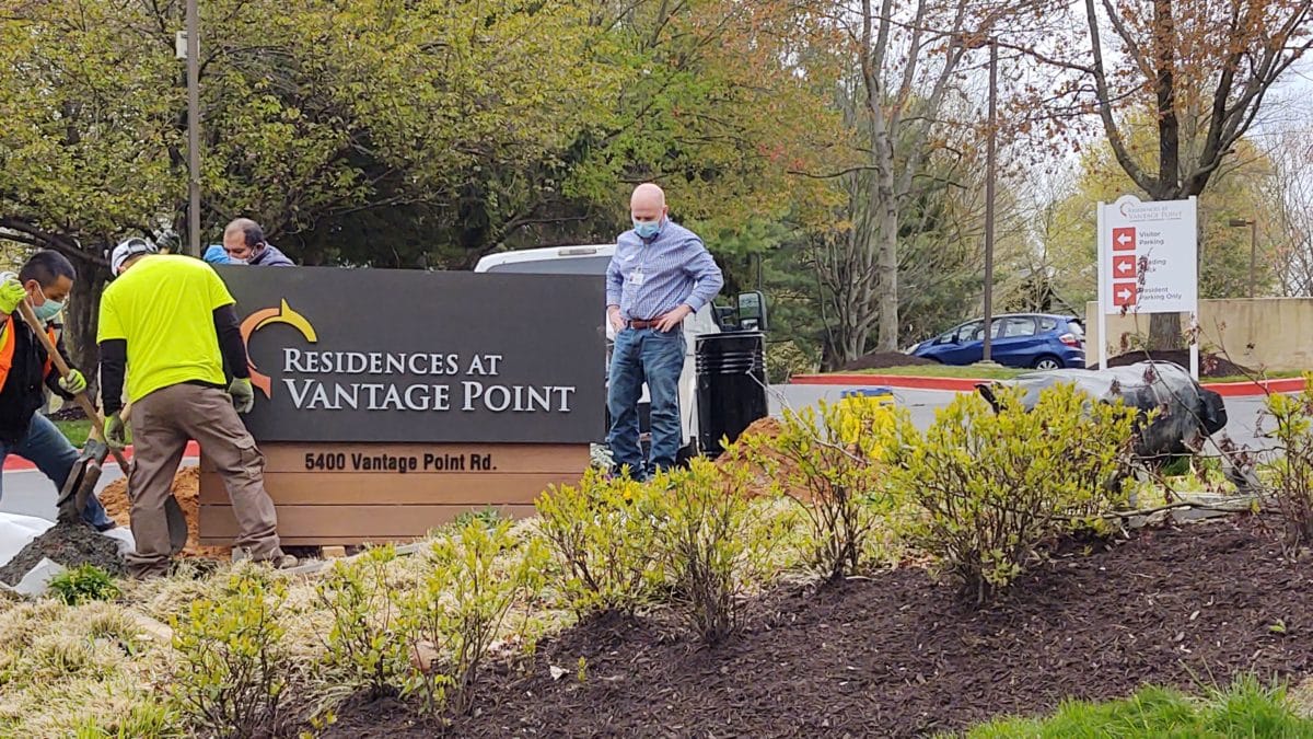 New Main Entrance looking good! - Residences at Vantage Point